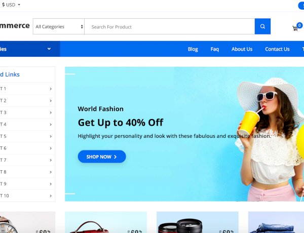 An E-Commerce Website with free Source Codes. - Free Source Code ...